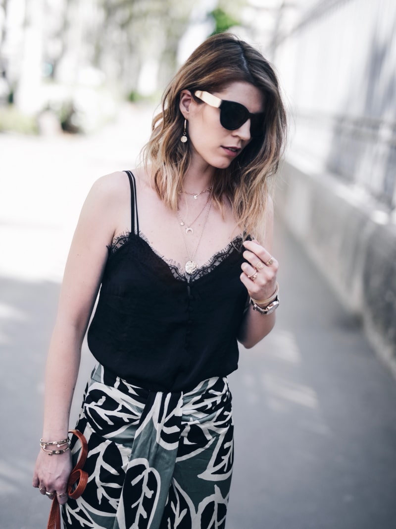 JUPE DRAPÉE ET SAC ROND BALI - By Opaline